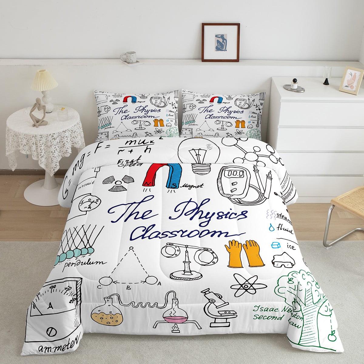 Science Formula Bedding for Boys Girls Science Theme Comforter Set ...