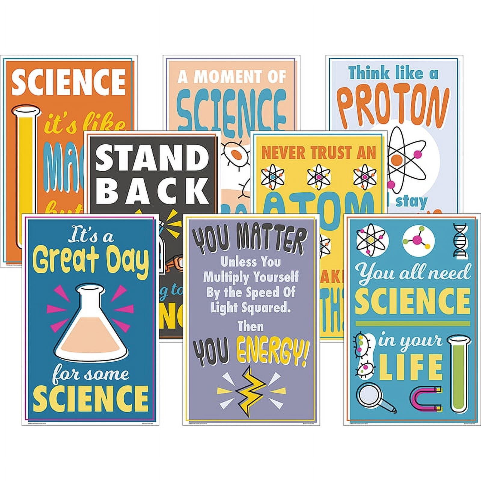 Science Fun Charts, Set of 8 | Bundle of 10 Packs - Walmart.com