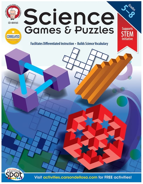 Science Games and Puzzles, Grades 5 - 8 (Paperback) - Walmart.com