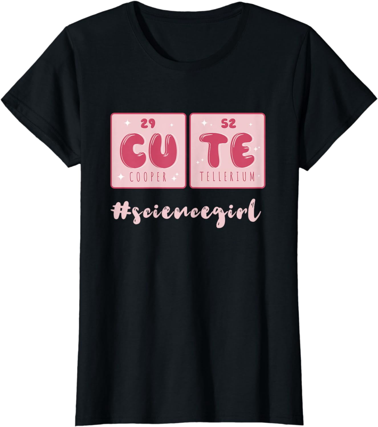 Science Girl Table Of Elements Science Teacher Chemistry Cotton T-Shirt ...