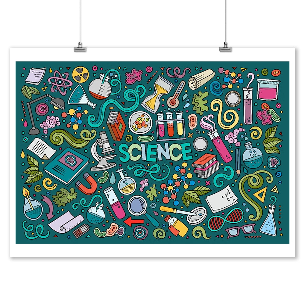 Science Icons, Collage - Walmart.com