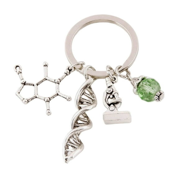 Science Key Chains Molecular Microscope Shape Keychains Pendant ...