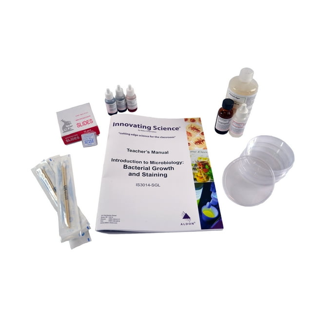 Science Kit - Introduction to Microbiology: Bacterial Growth & Staining ...