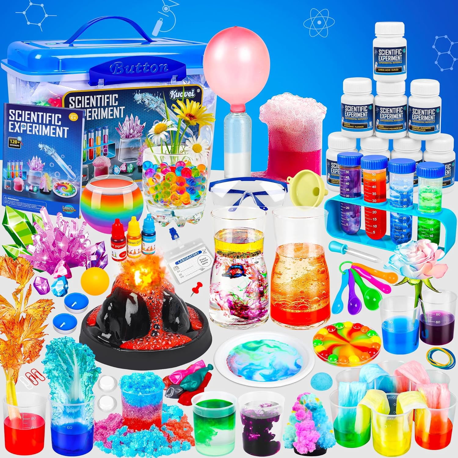Science Kit for Kids,80 Science Lab Experiments,Scientist Costume Role ...