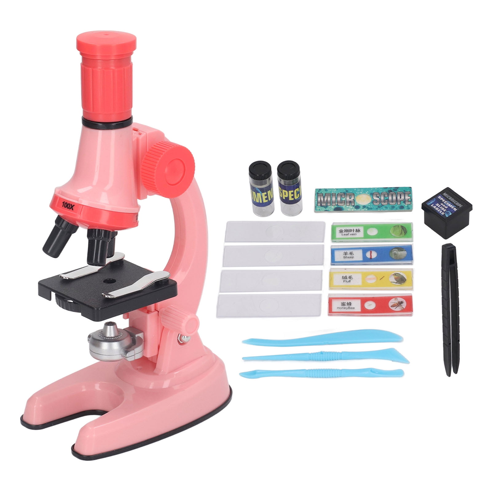 Science Kits for Kids Beginner Microscope Kit with LED,Kids Microscope ...