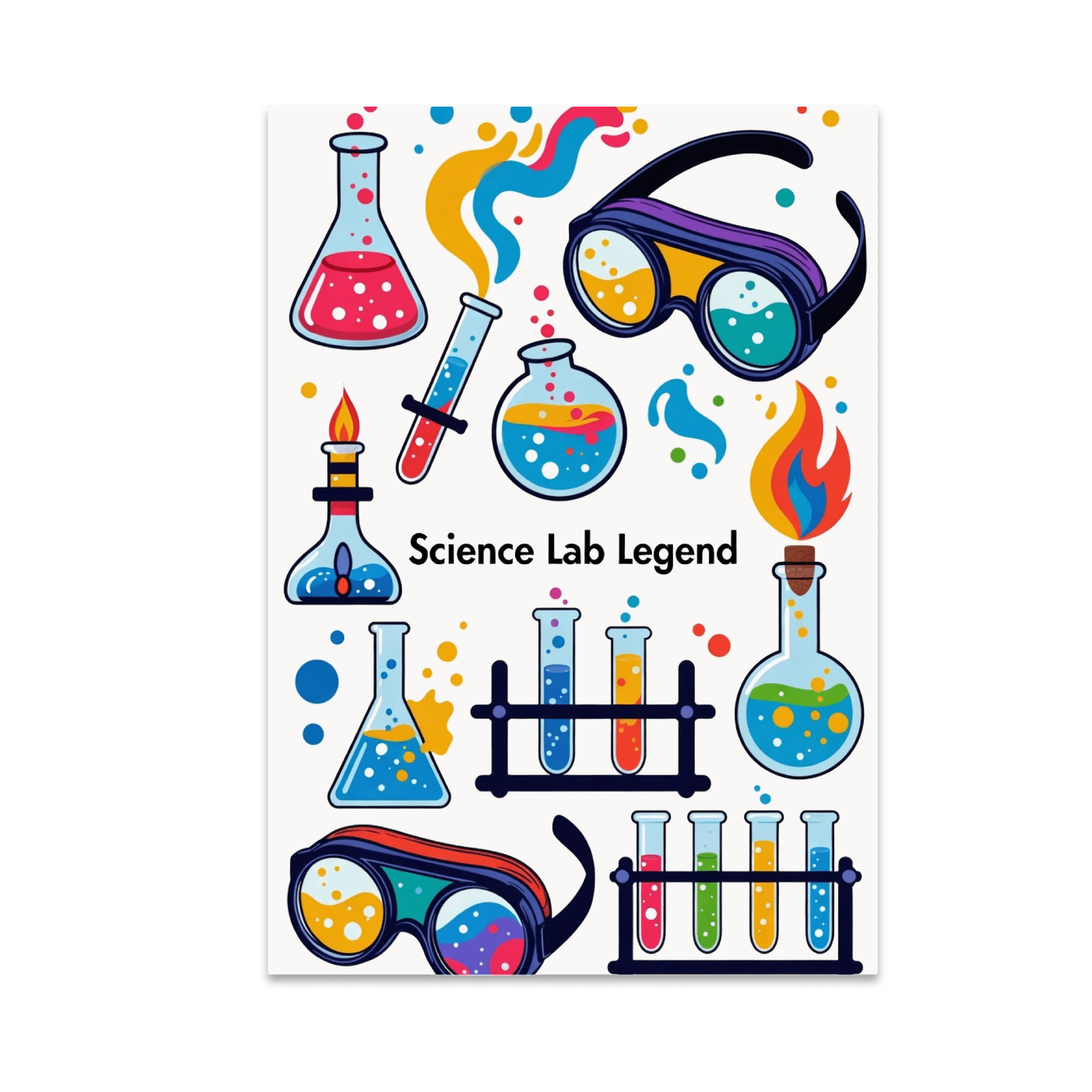 Science Lab Legend Wall Art - Education Enthusiast - 13x19 Poster Print ...