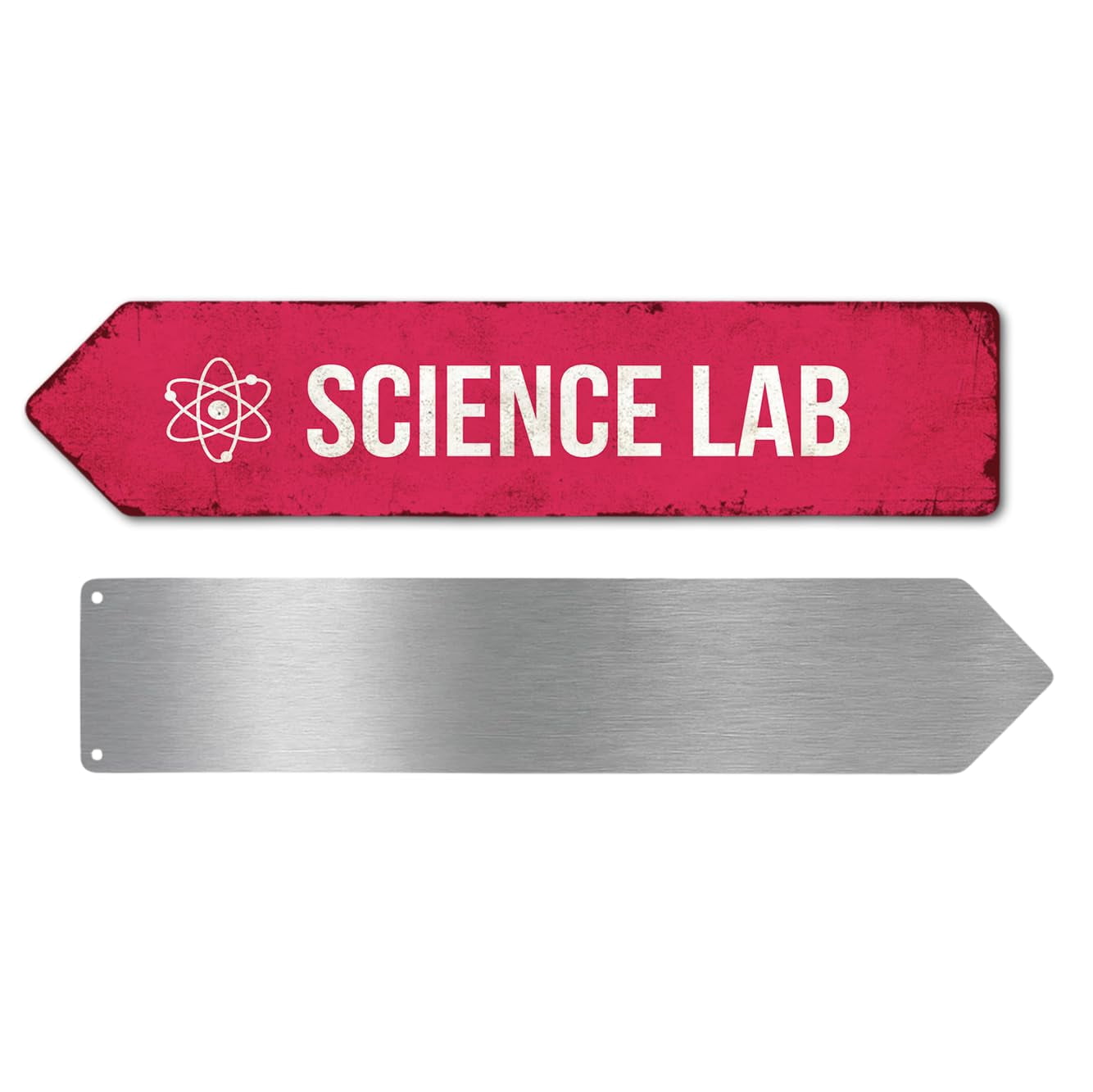 Science Lab Metal Sign by DC | Arrow Metal Directional Signage for ...
