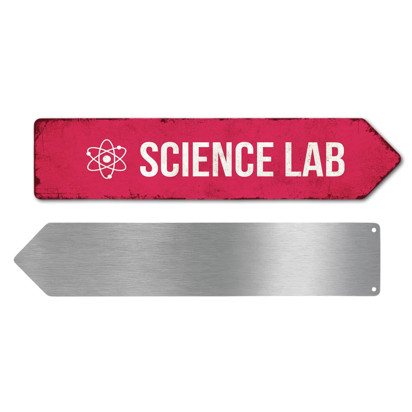 Science Lab Metal Sign by DC | Arrow Metal Directional Signage for ...