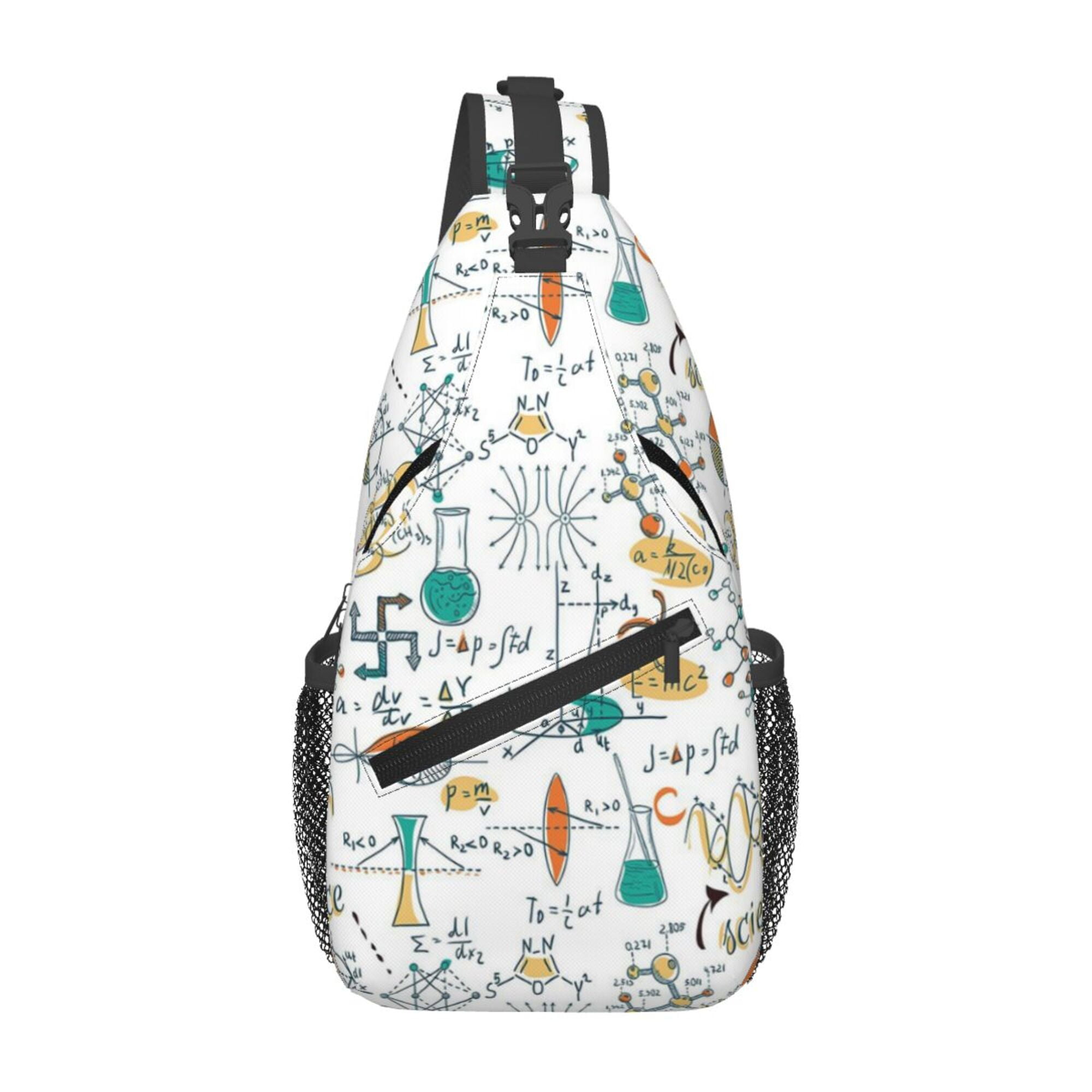 Science Lab Objects Sling Bag Crossbody Chest Backpack For Women Men ...