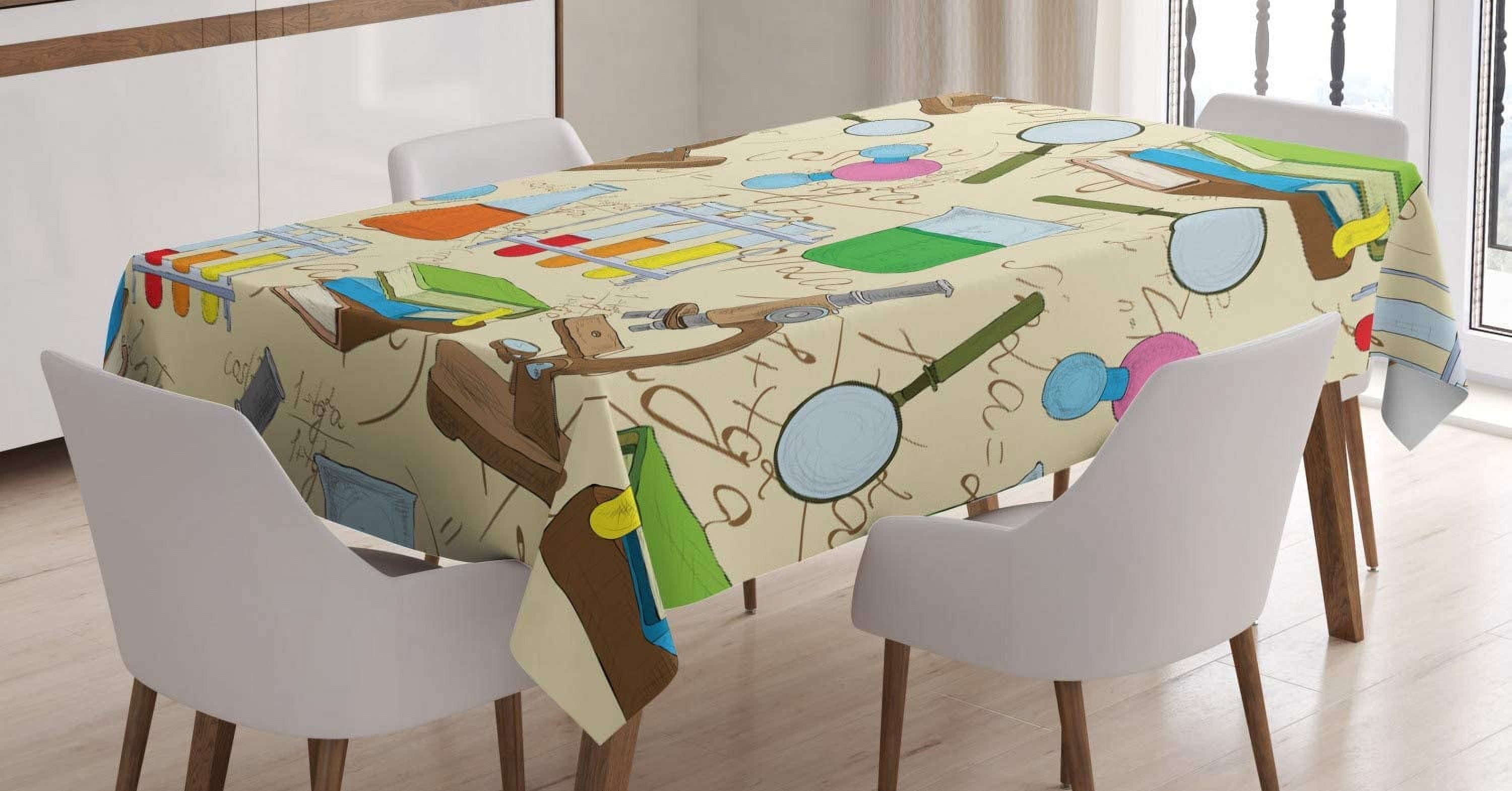 Science Lab Sketch Books Equation Loupe Microscope Molecule Flask Print ...