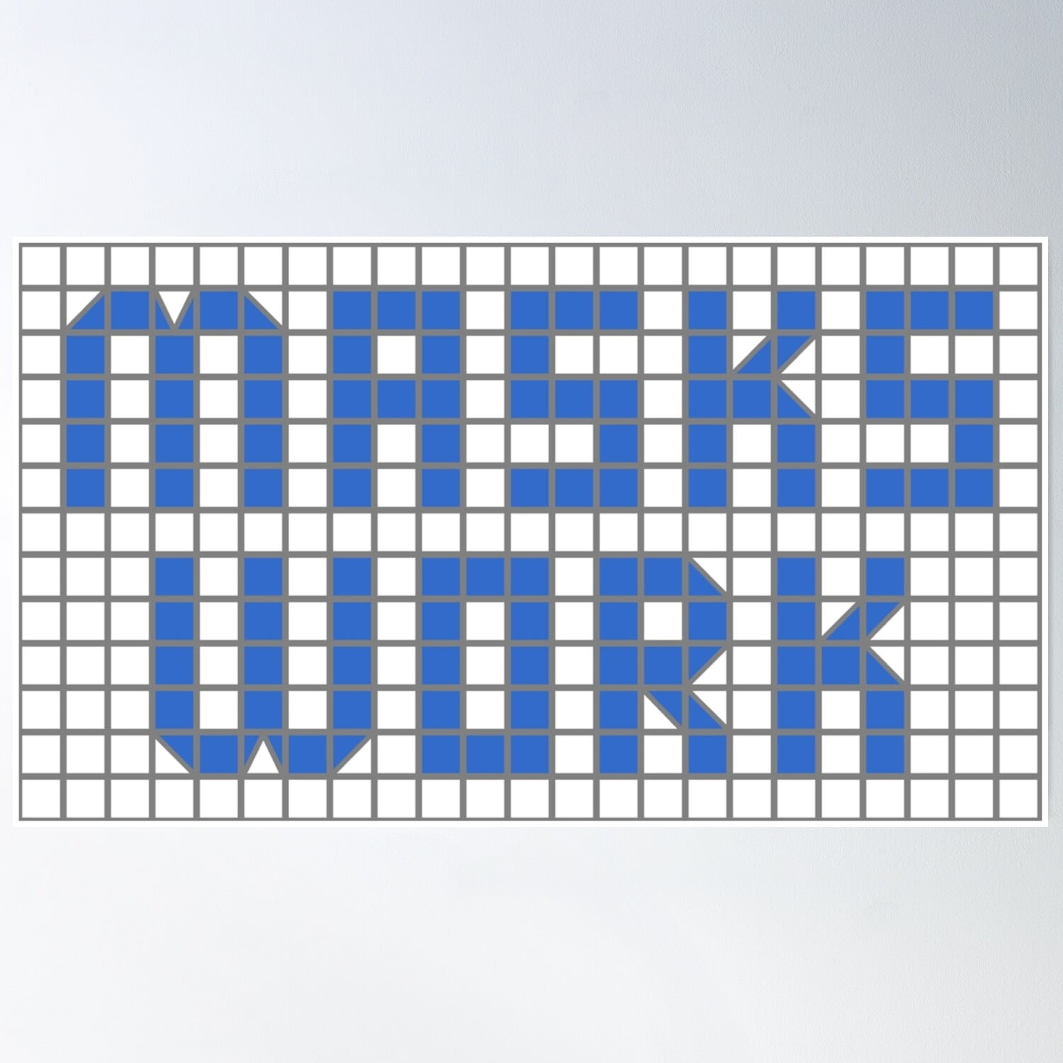 Science: Masks Work (Letters In Blue Tile Letters) Poster Wall Art ...