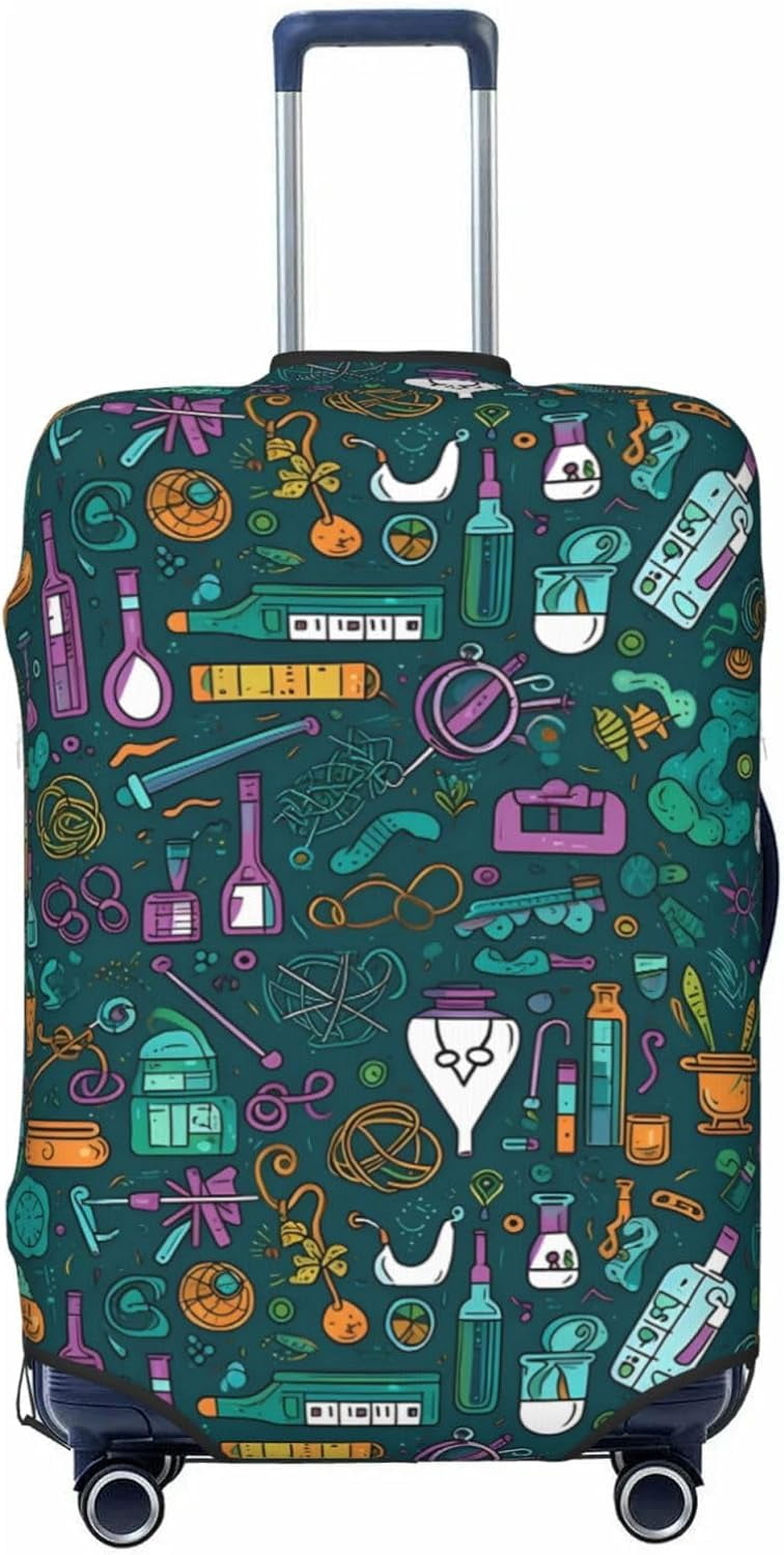 Science Math Travel Luggage Suitcase COVER, Washable Suitcase COVERS ...