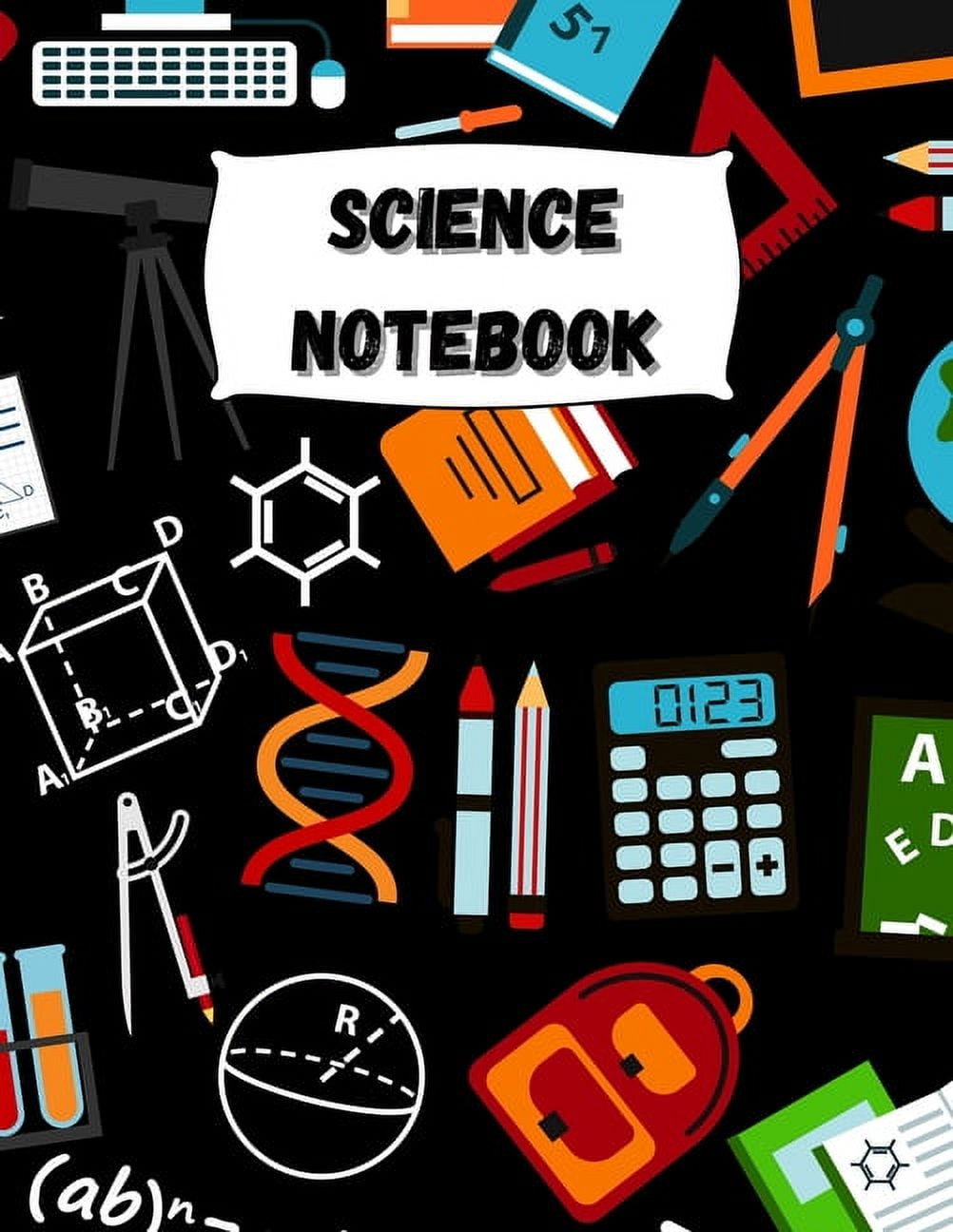 Science Notebook: Large Simple Graph Paper Notebook / Science Notebook ...