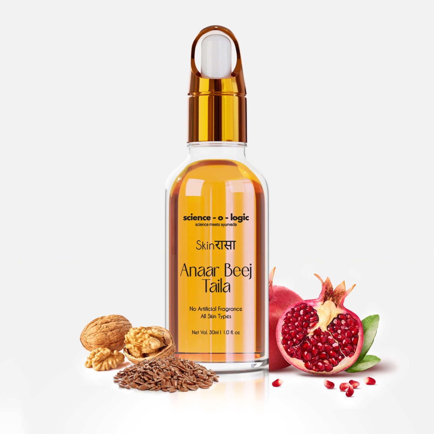 Science O Logic 100% Pure Ayurvedic Facial Oil with 10 other super ...