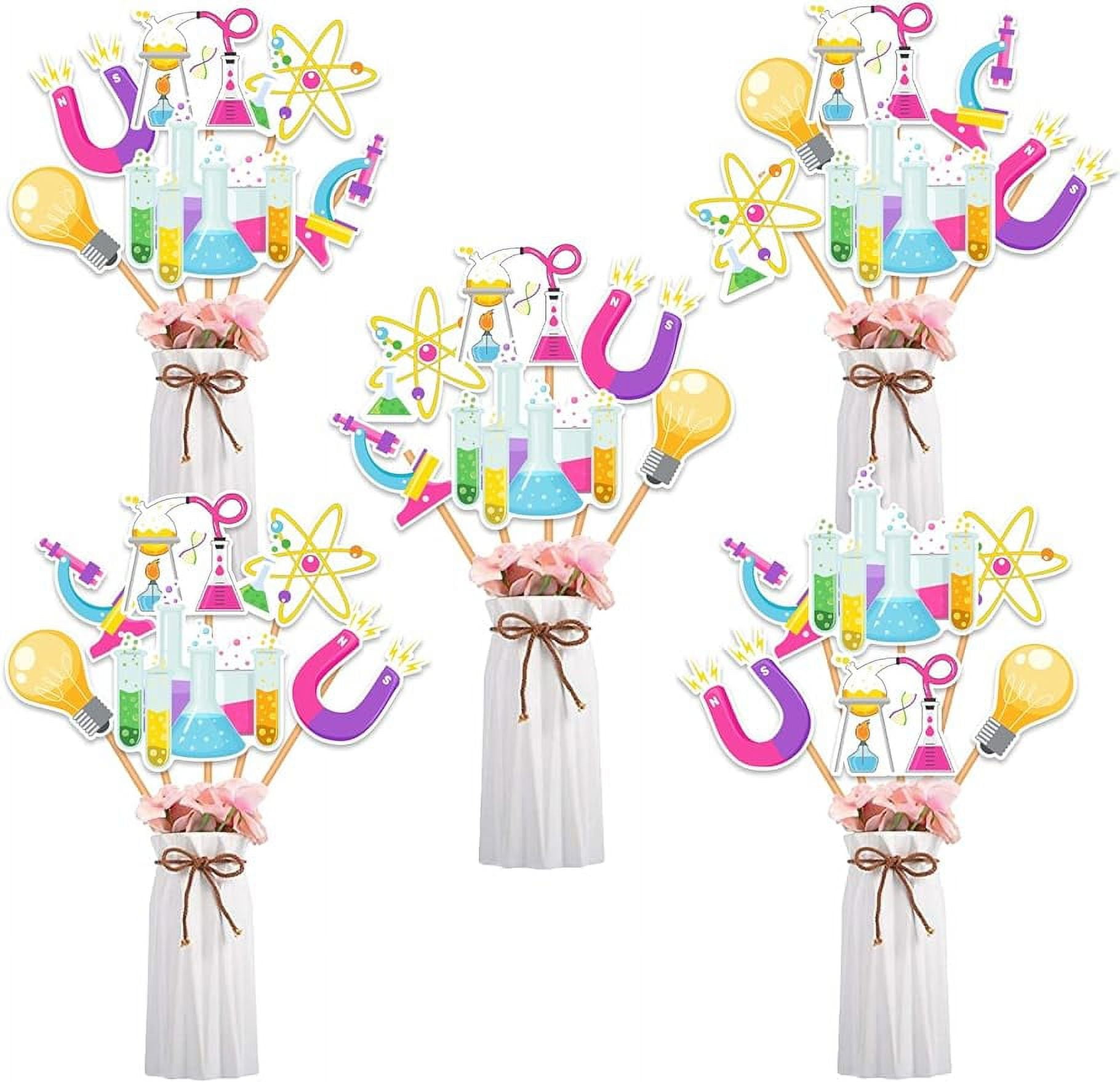 Science Party Decorations Girl Science Table Decor 24PCS Table ...