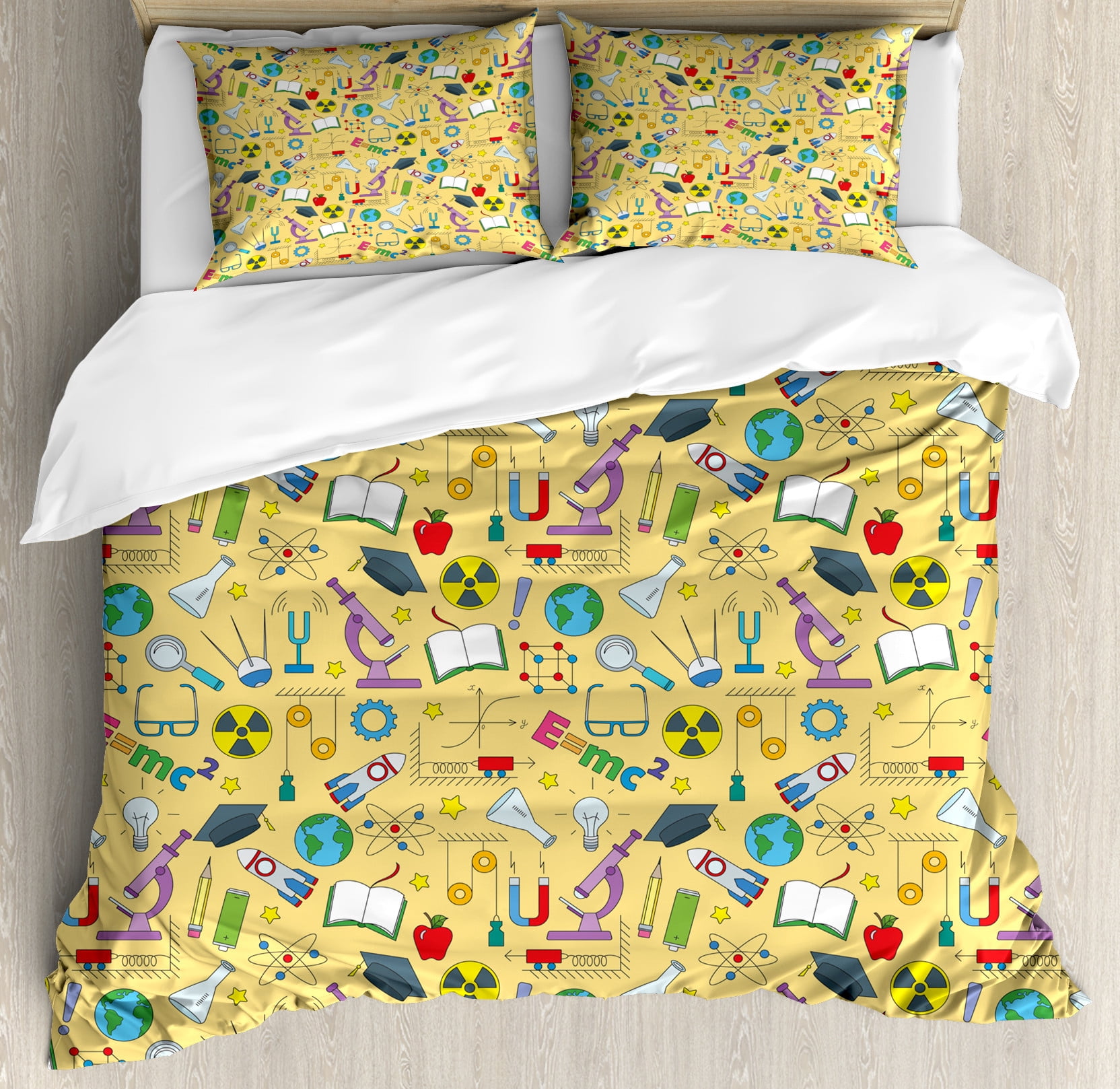 Science Party Duvet Cover Set, Repetitive Educative Physics Related ...
