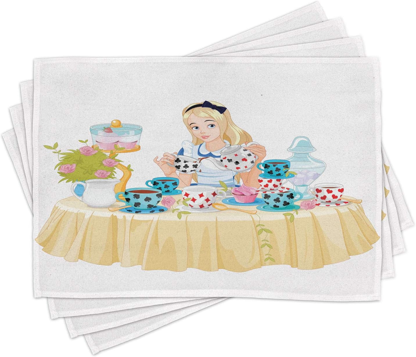 Science Place Mats Set of 4, Science Theme Hand Drawn Style Chemistry ...