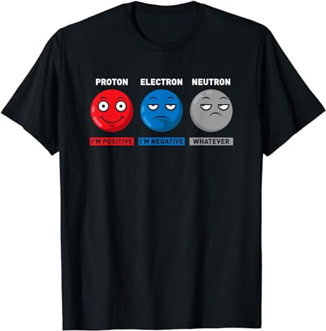 Science Proton Electron Neutron for Chemistry Physics T-Shirt - Walmart.com