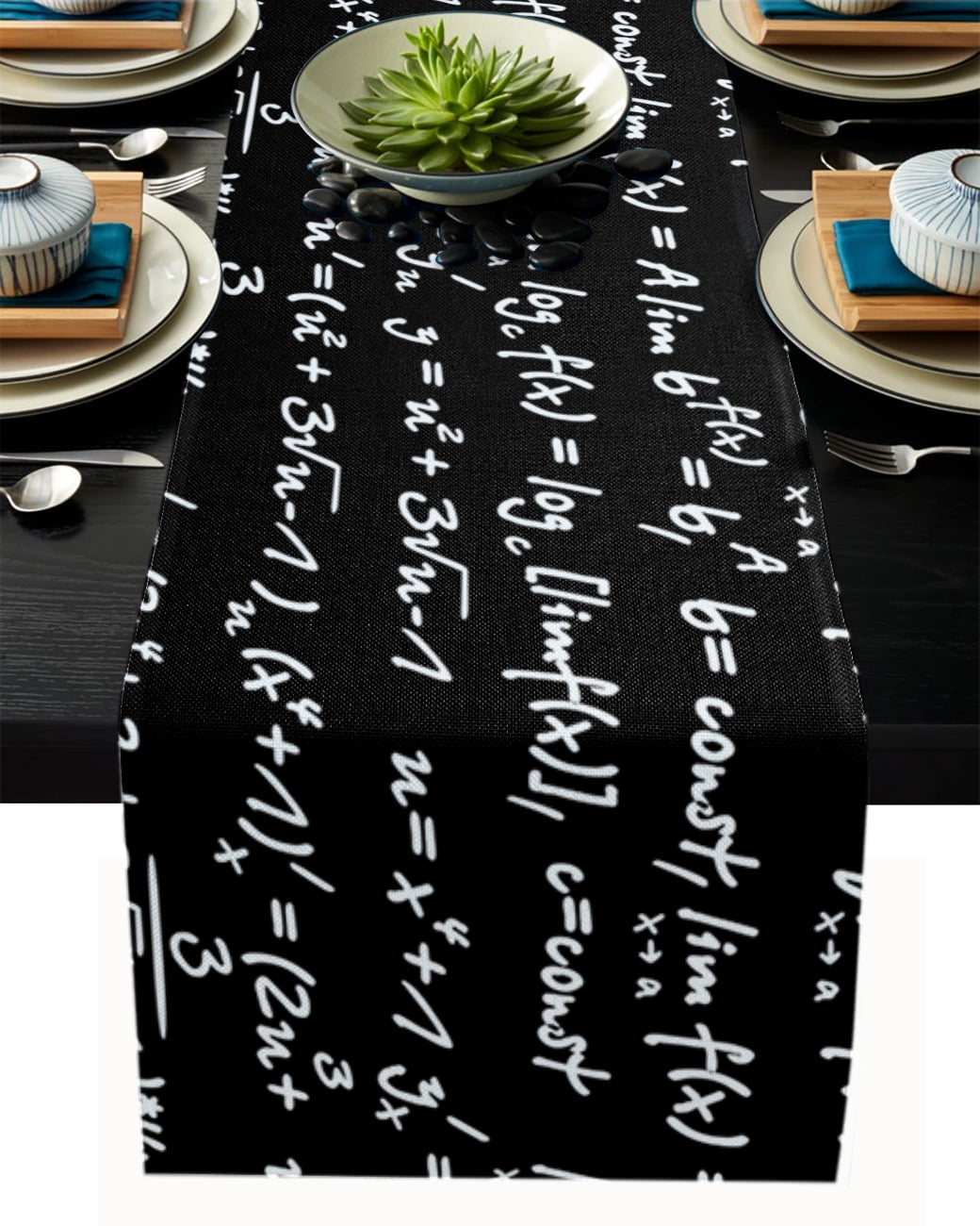 Science Rocket Microscope Planet Table Runner Home Wedding Table Flag ...