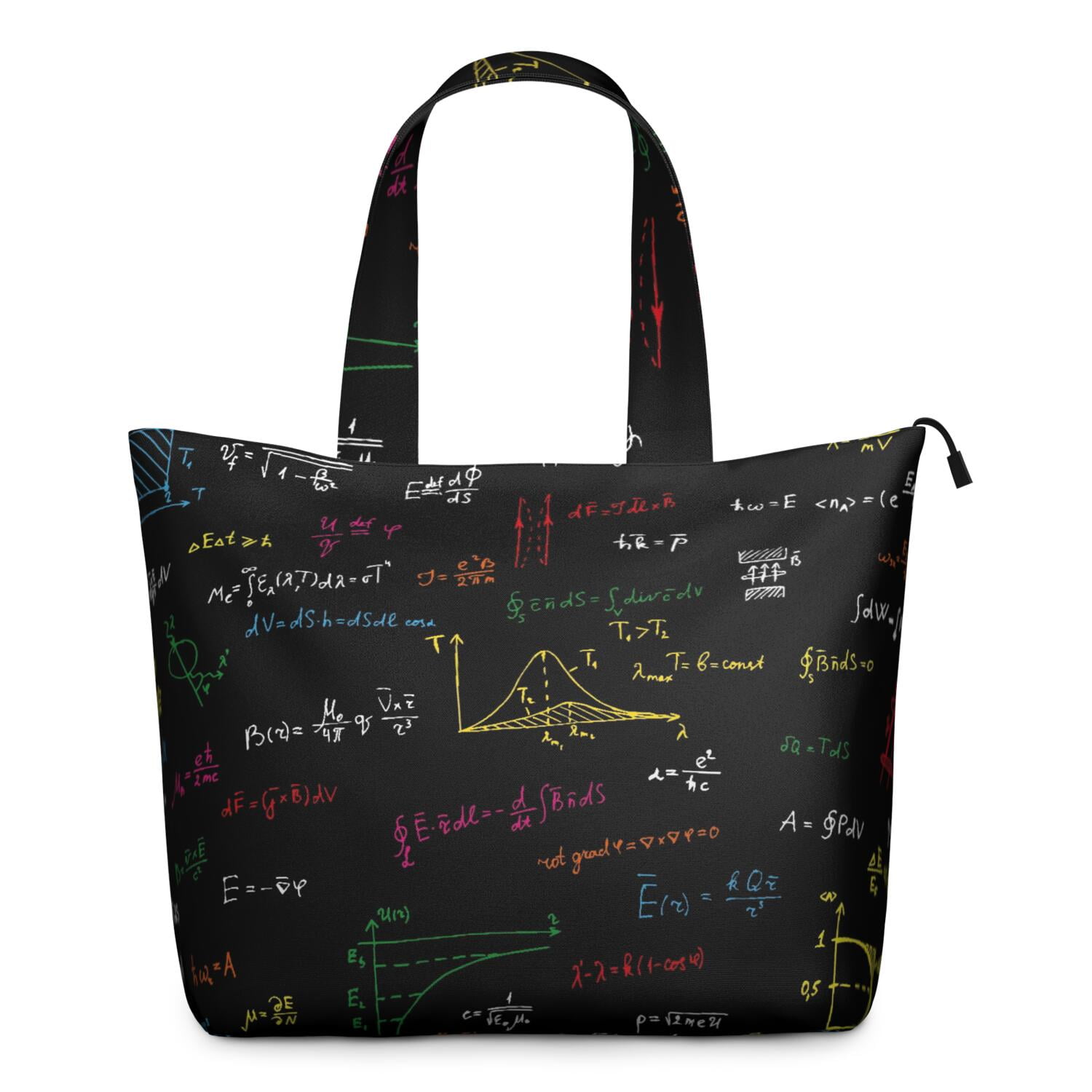 Science Rules Chemistry Themed Weekender Bag Multipurpose Travel Tote with Physics, Biology ...