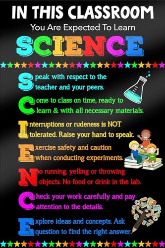 Science Safety Rules Poster Classroom Rules Poster Inspiration Wall Art ...