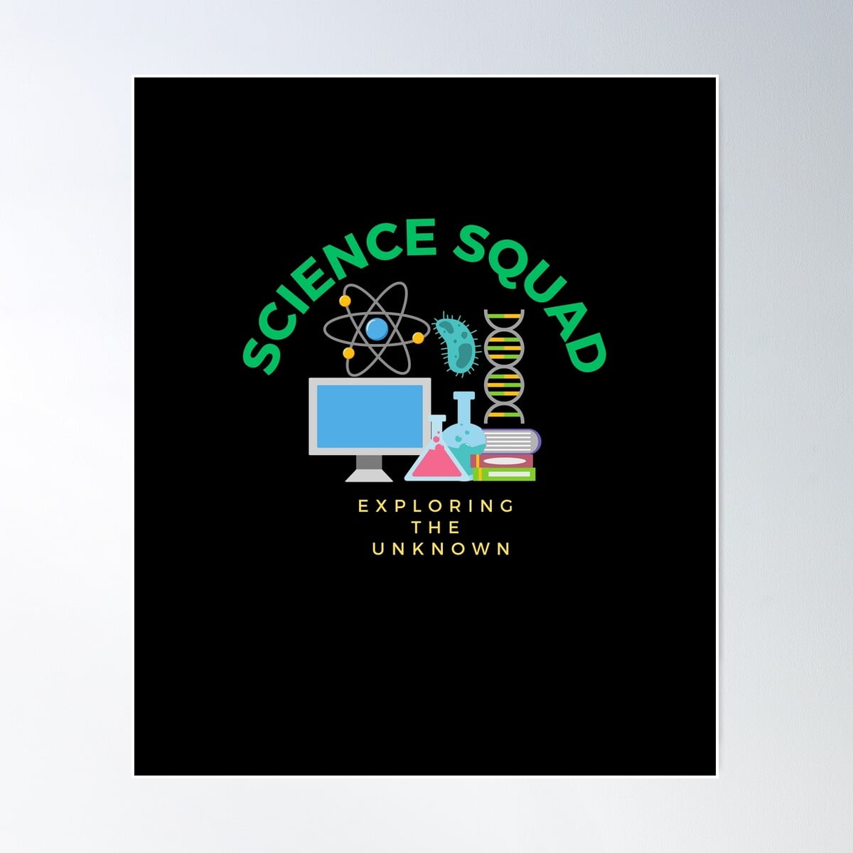 Science Squad Poster Wall Art, Modern Wall Decor For Living Room ...