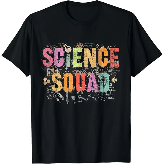 Science Squad STEM Teacher Student Gift Unisex Graphic T-Shirt ...