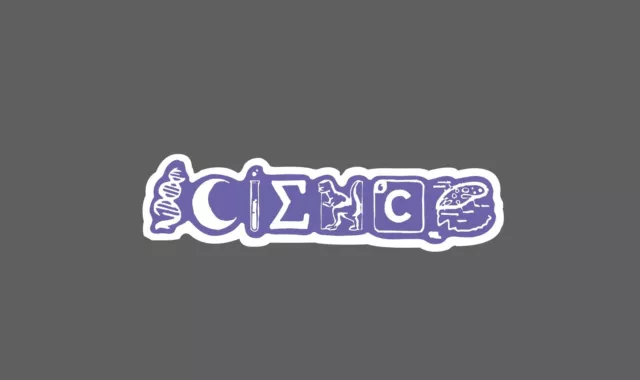 Science Sticker Dna Moon Waterproof Sticker Phone Decal Water Bottle ...