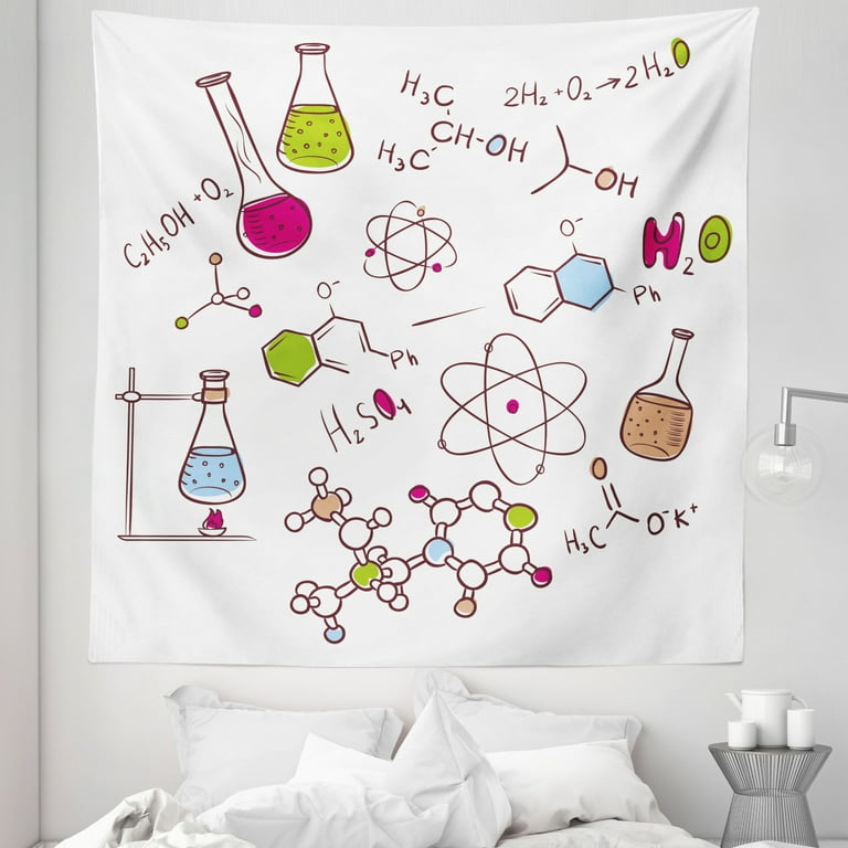science molecules drawing