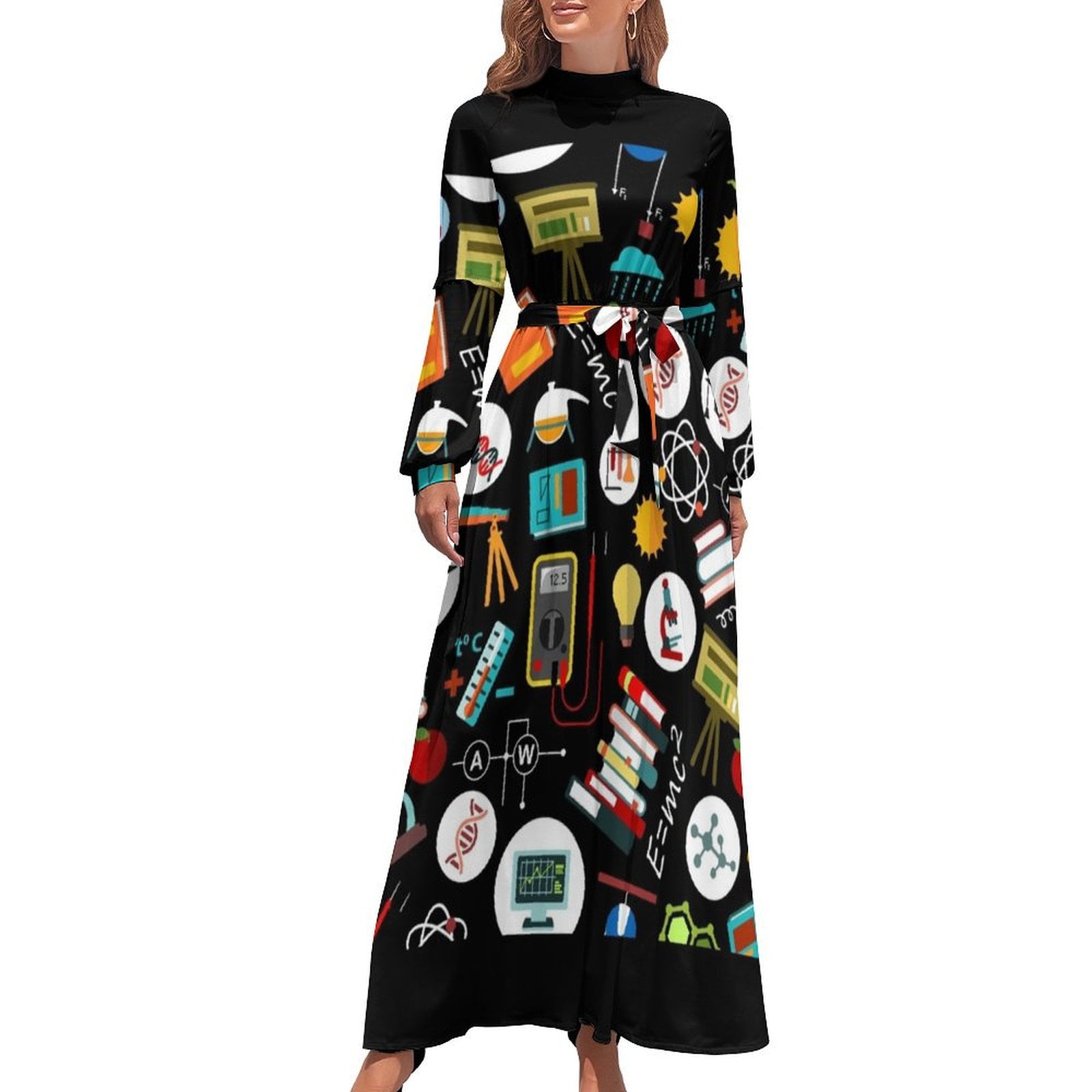 Science Teacher Long Dress evening dress ladies Women's dress women's ...