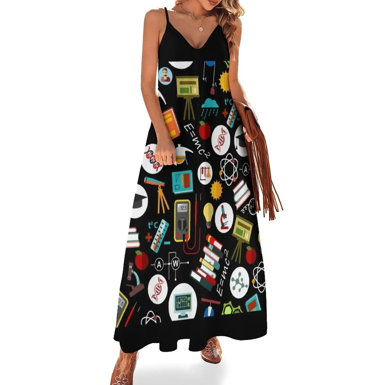 Science Teacher Sleeveless Dress summer dress woman 2025 trendy dress ...