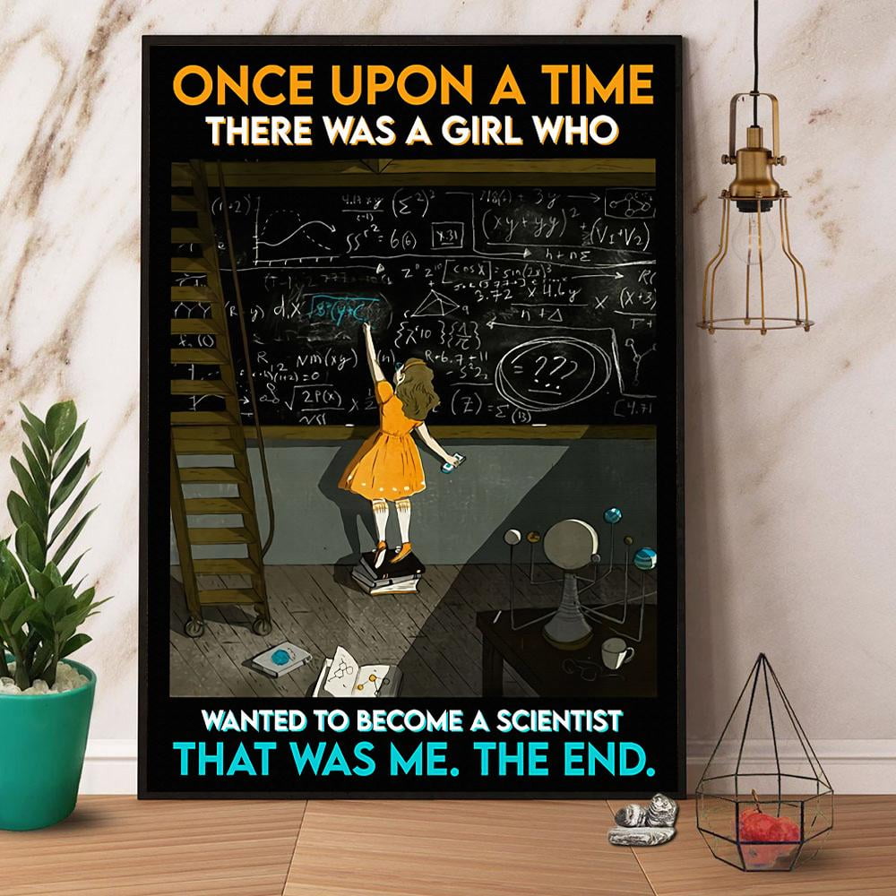 Science There Was A Girl Who Wanted To Become A Scientist Paper Poster ...