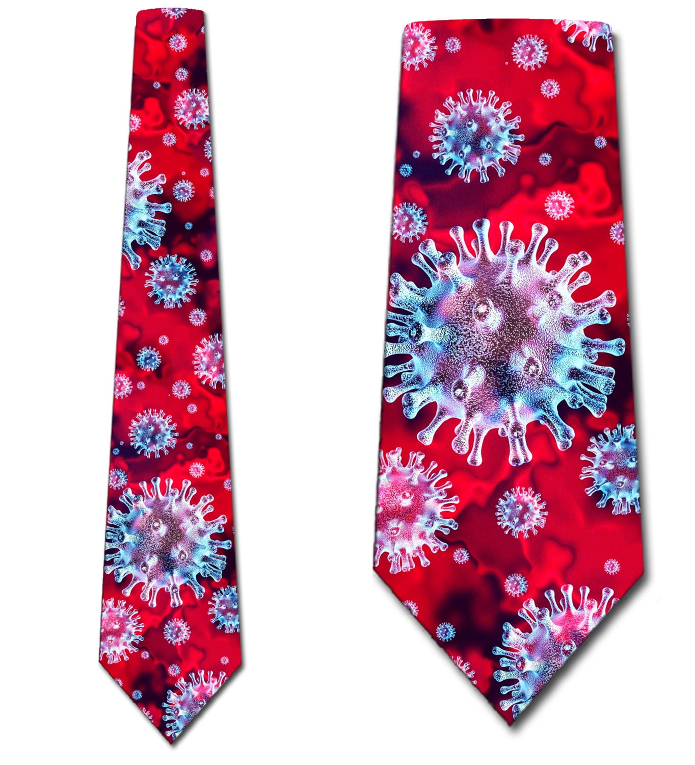 Science Ties Mens Covid Neckties Coronavirus Tie by Three Rooker ...