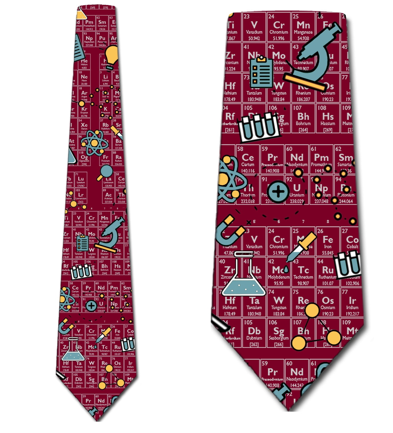 Science Ties Mens Periodic Table Chemistry Necktie by Three Rooker ...