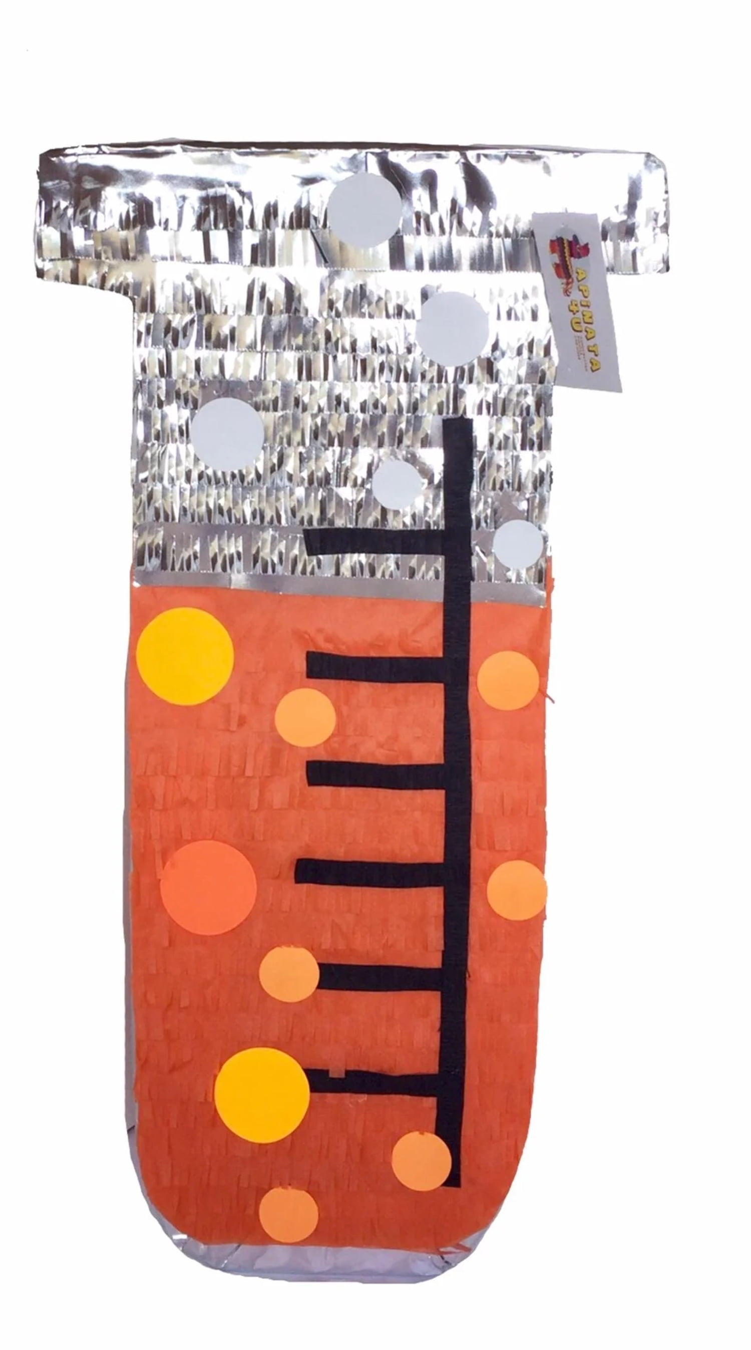 Science Tube Pinata Orange Color - Walmart.com