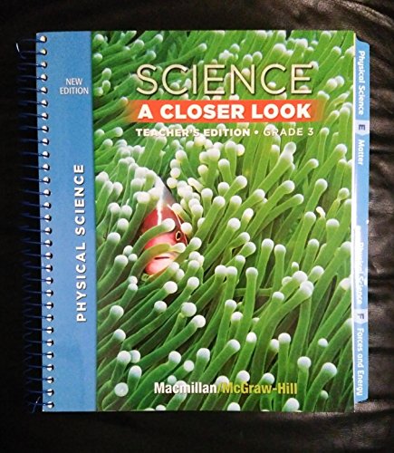 Pre-Owned Macmillan McGraw-Hill Science A Closer Look New Edition Grade ...