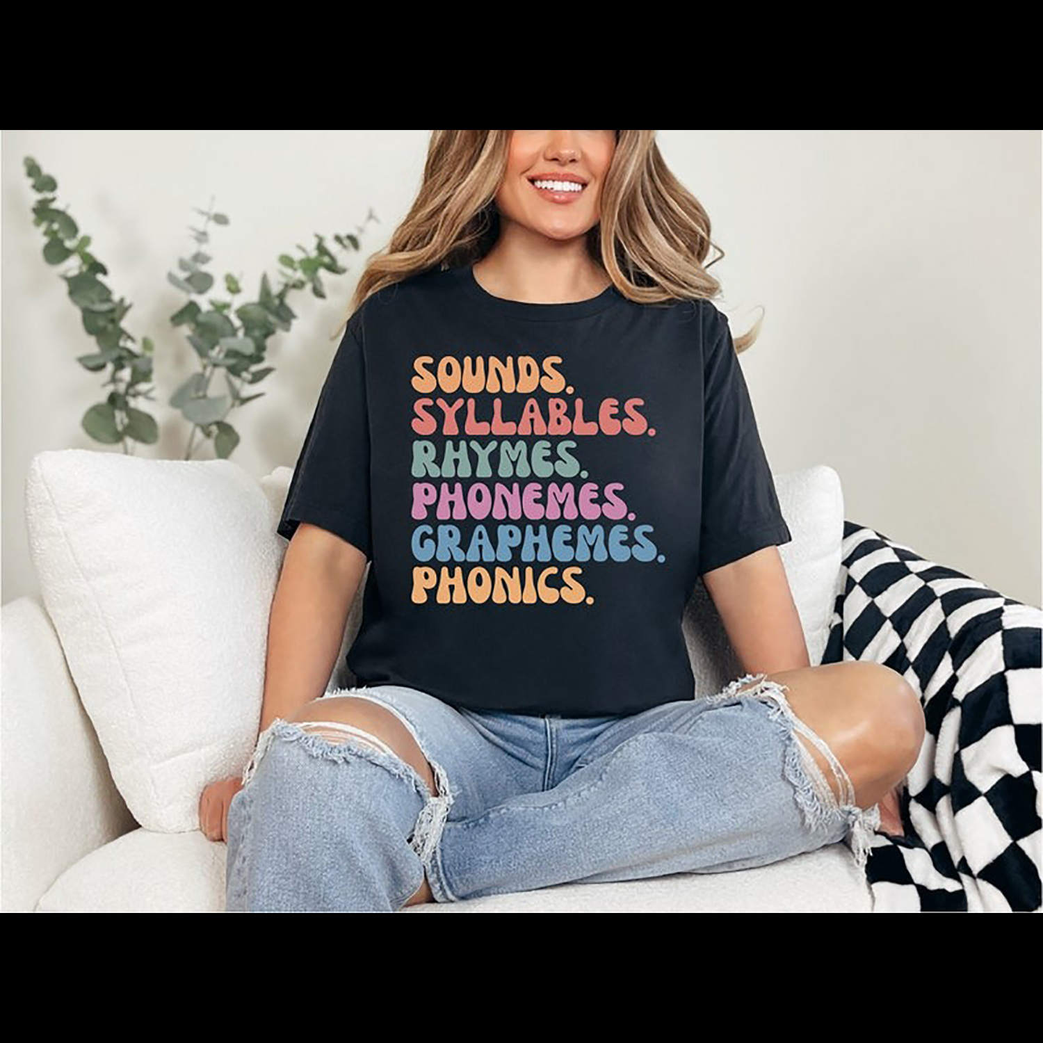 Science of Reading Shirt Reading Teacher Shirt Sounds Syllables Rhymes ...
