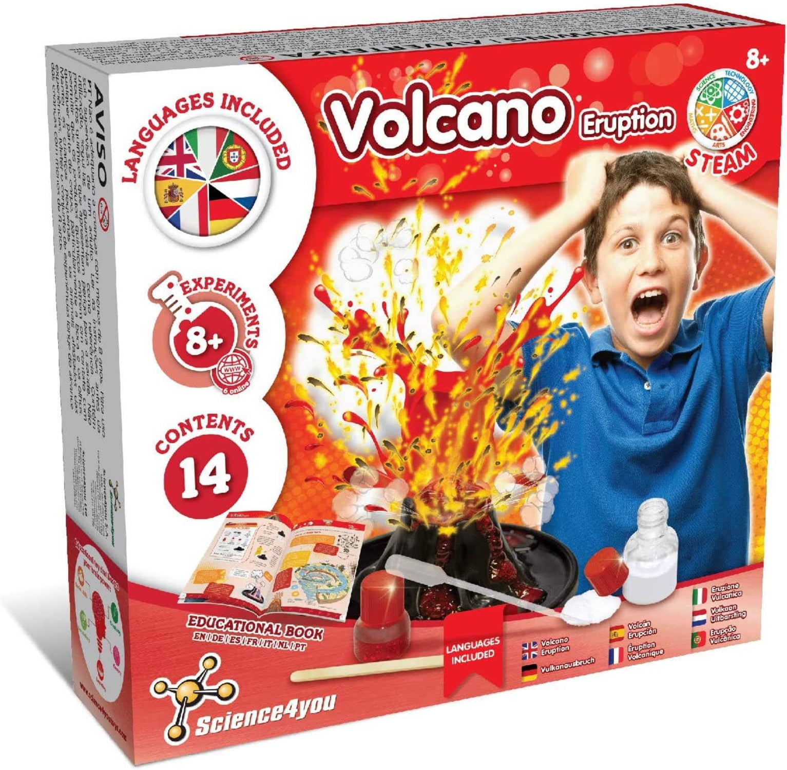 Science4You Volcano Eruption Science Kit - Walmart.com