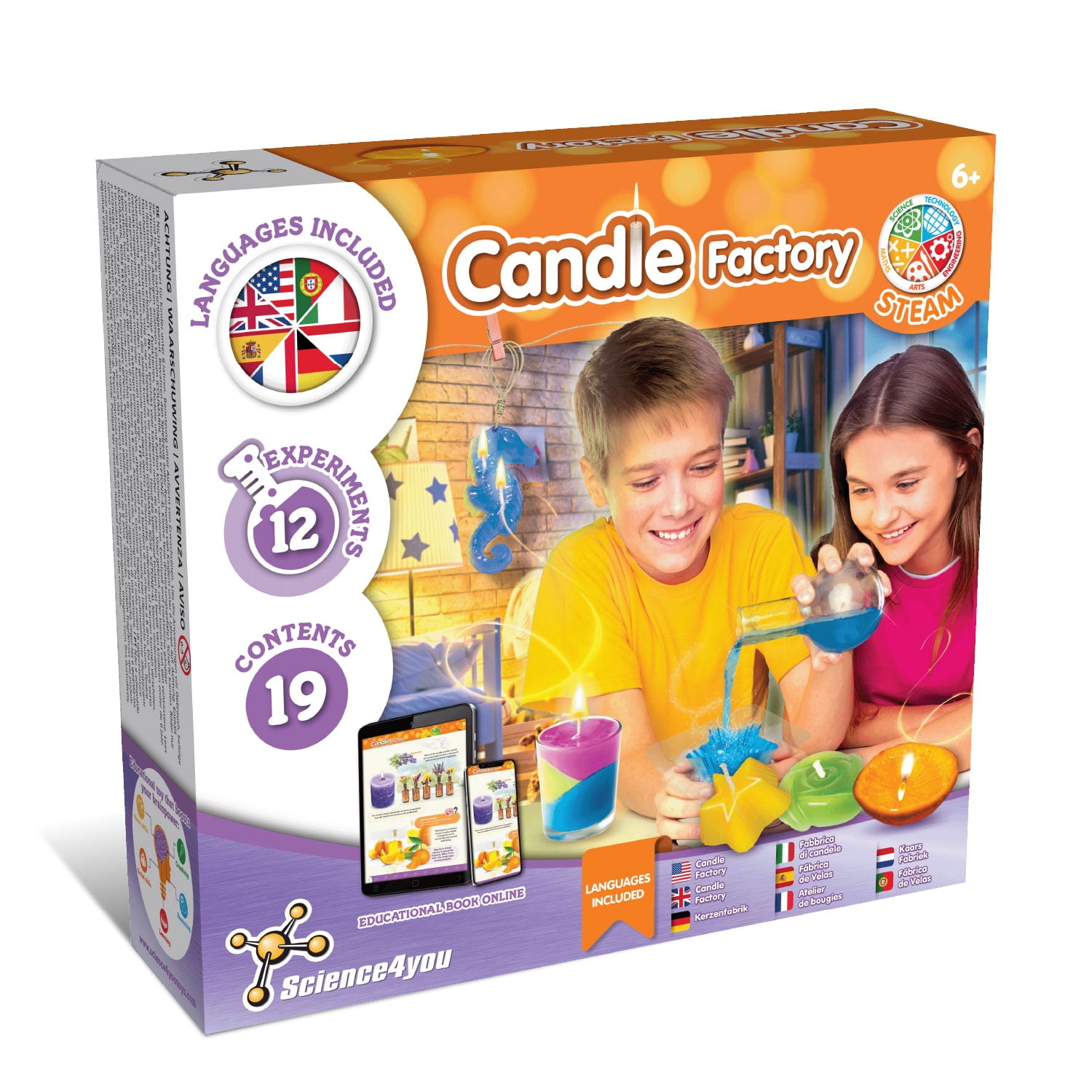 Science4you Candle Kit for Kids - Make Your Own Candles with this ...