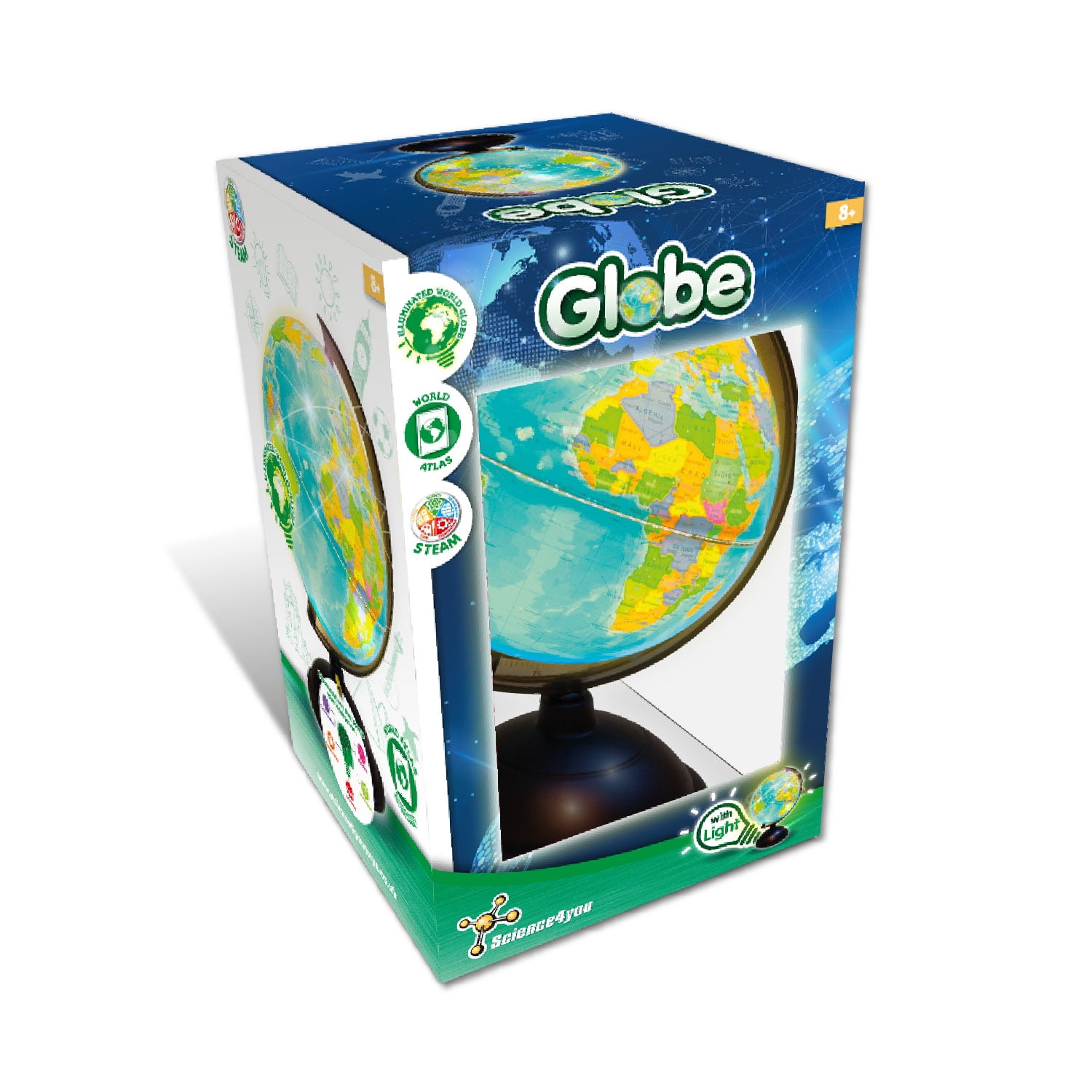 Science4you Light Up Globe for Boys & Girls +8 Years - Globe with World ...