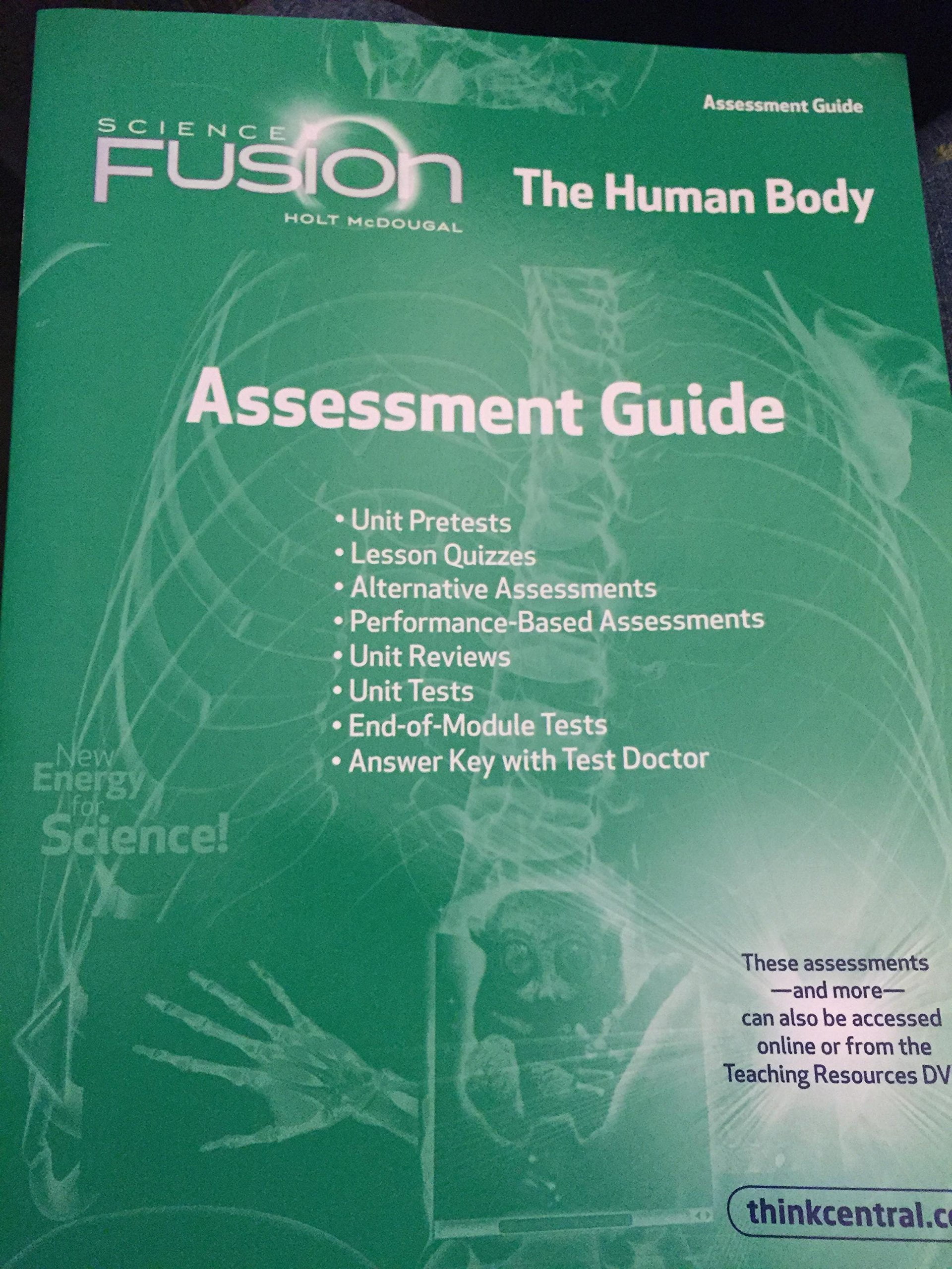 Pre-Owned ScienceFusion Assessment Guide Module C Grades 6-8 Module C: The Human Body ...