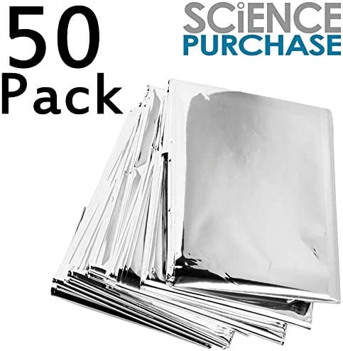 SciencePurchase Emergency Mylar Thermal Blankets Super Pack Size (Pack ...