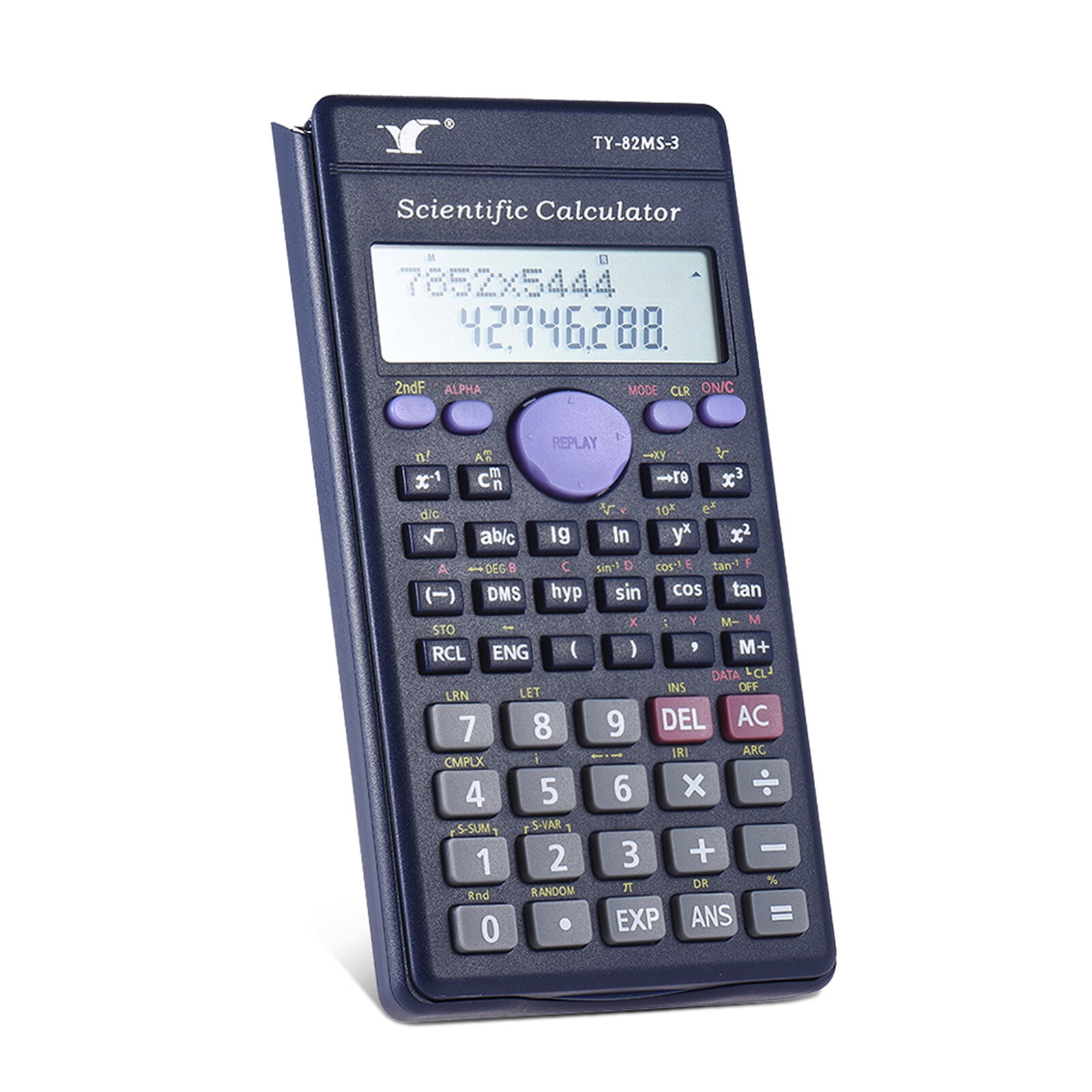 Scientific Calculator Counter 240 Functions 2 Line LCD Display Business ...