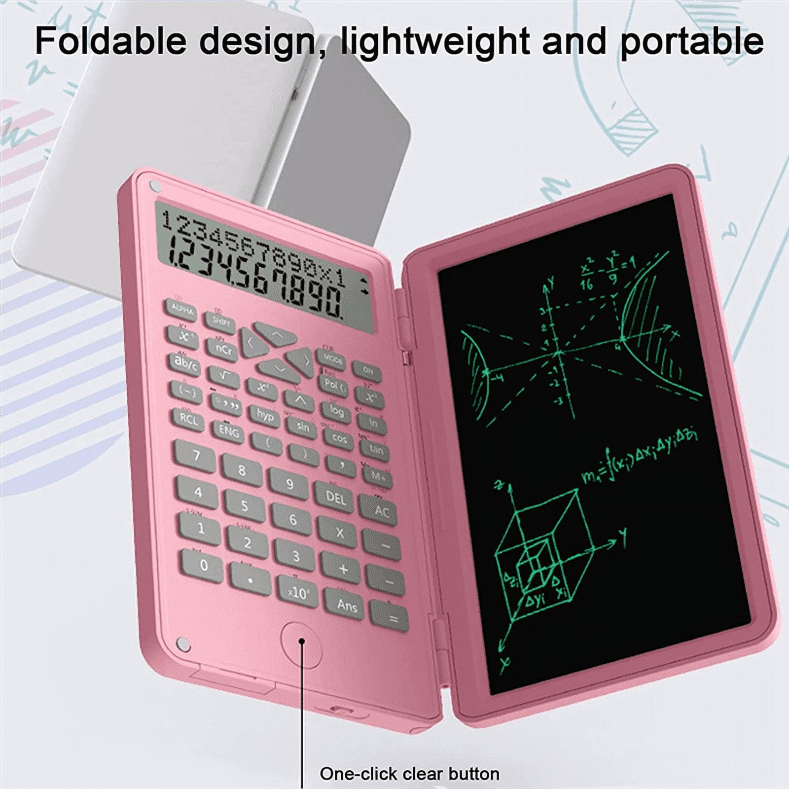 Scientific Calculators, 12-Digit LCD Display with Erasable Writing ...