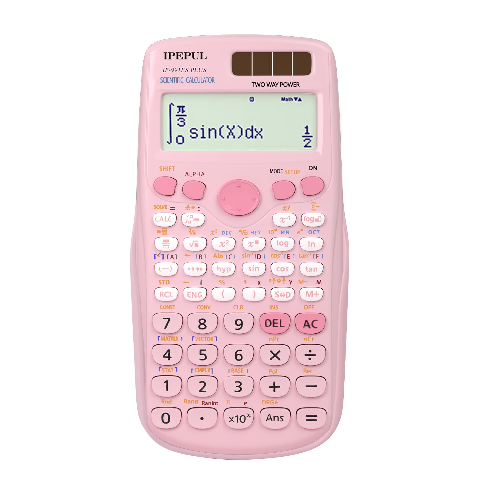 Scientific Calculators, IPepul Pink Math Calculator with 417 Function ...