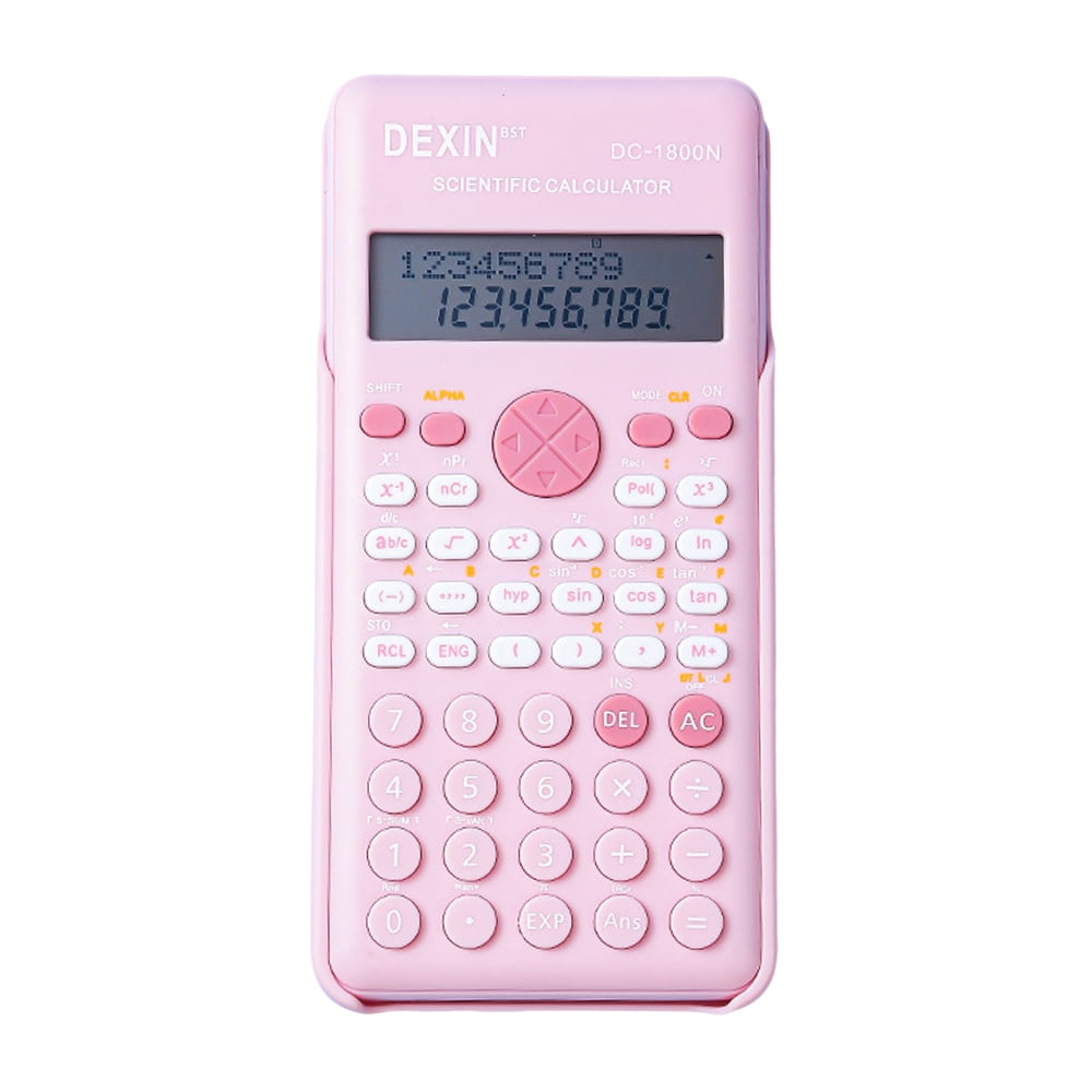 Scientific Calculators Pink Math Calculator with 240 Multi-Functional ...