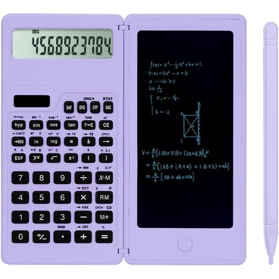 Scientific Calculators for high-School, 10 Digits Digital with Erasable ...
