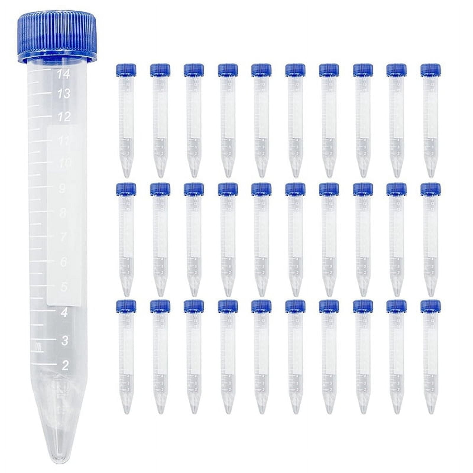 Scientific Conical Centrifuge Tubes 15ML, [100 Pack] Plastic Tube with Screw Caps, Sterile Tubes ...