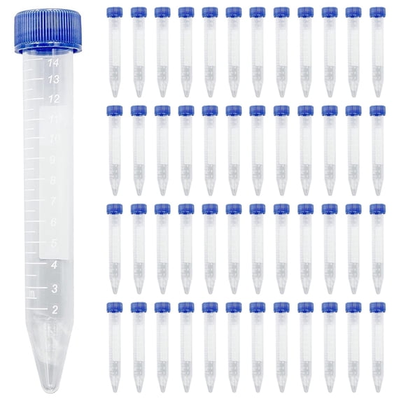 Scientific Conical Centrifuge Tubes 15ML, [300 Pack] Plastic Test Tube ...