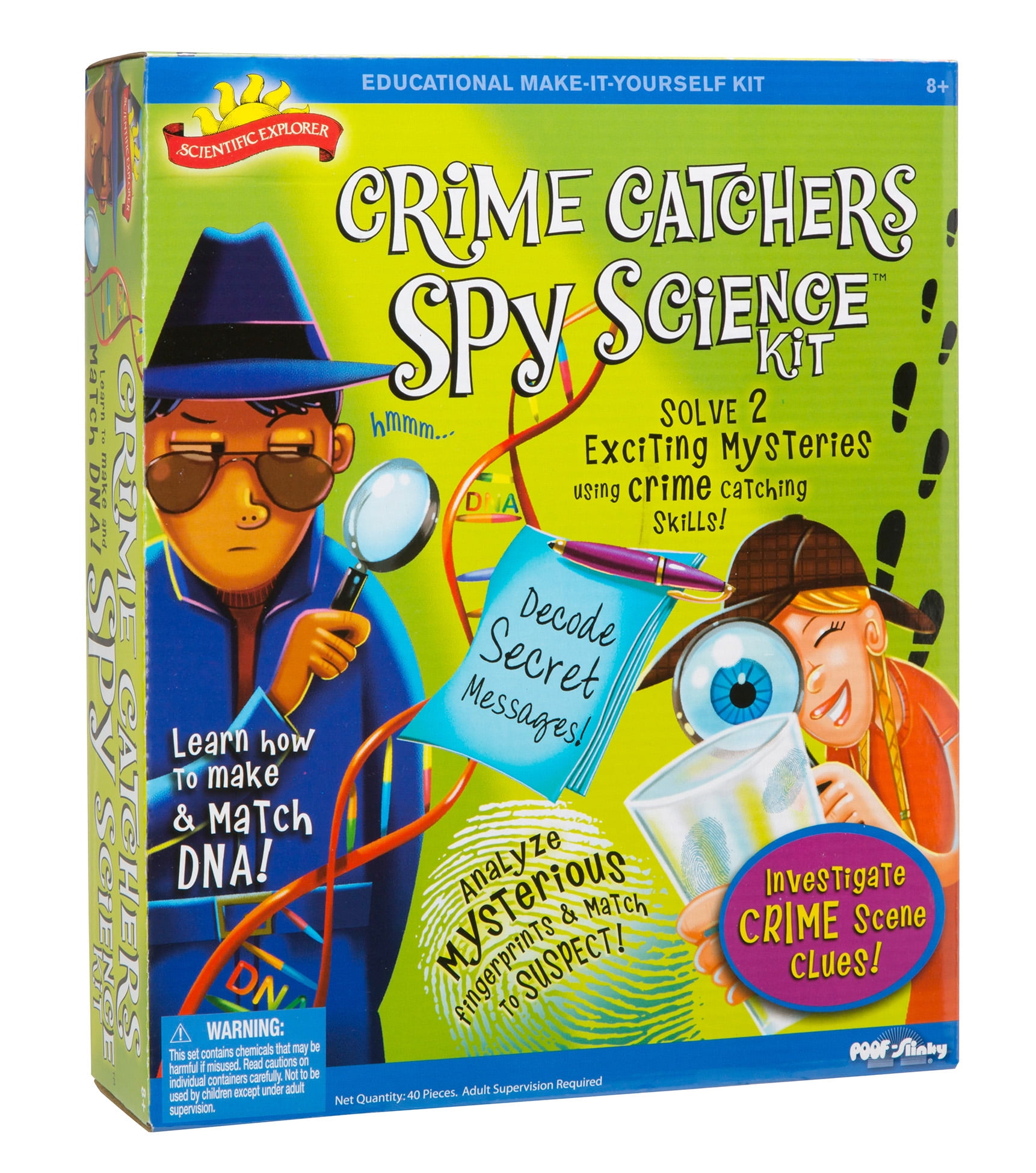 Scientific Explorer Crime Catchers Spy Science Kit - Walmart.com